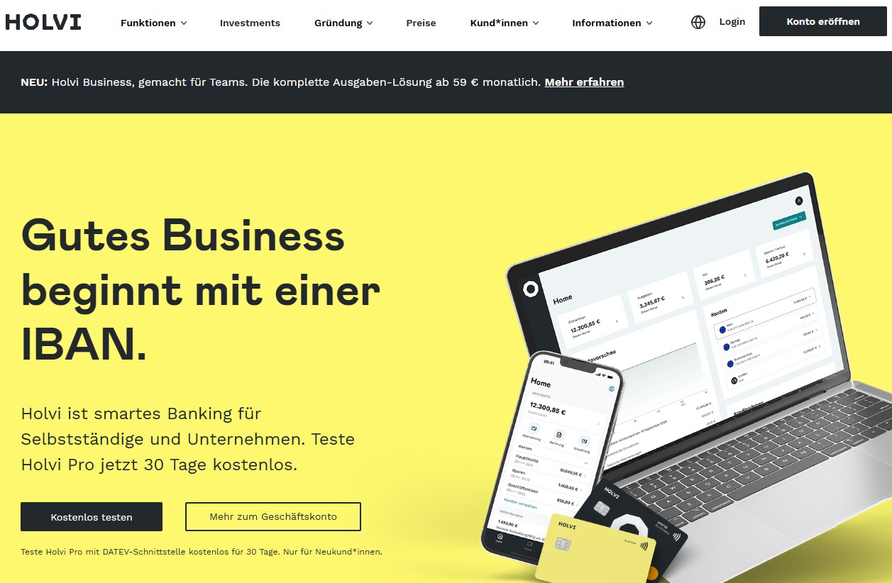 Holvi Geschäftskonto: Erfahrungen, Kosten und Funktionen
